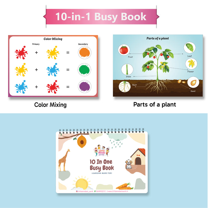 10-in-1 Busy Book (Ages 3 to 5 years) – Little Minds At Work