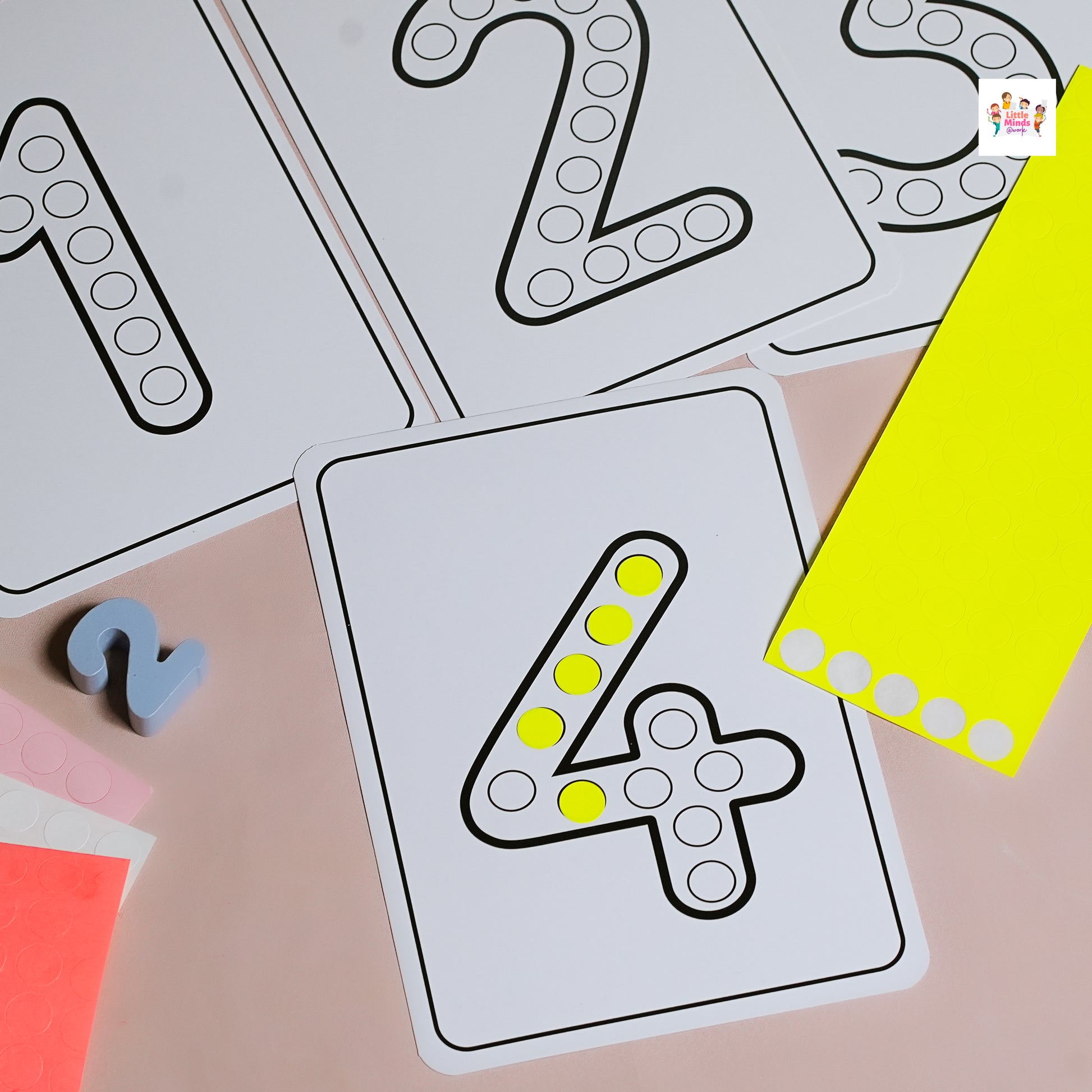 Number Dot Sticker Sheet – Little Minds At Work