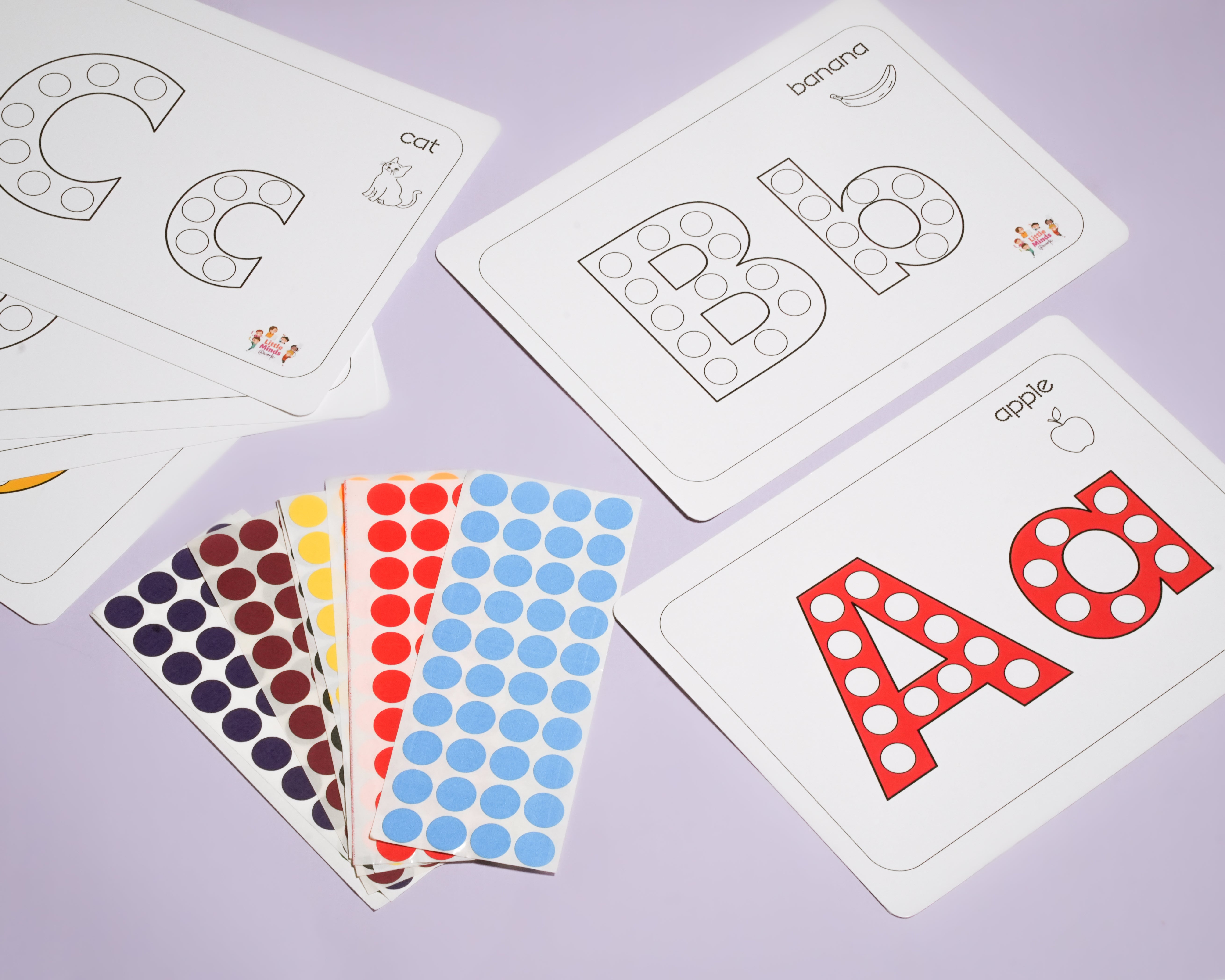 Alphabet Dot Sticker Sheets – Little Minds At Work