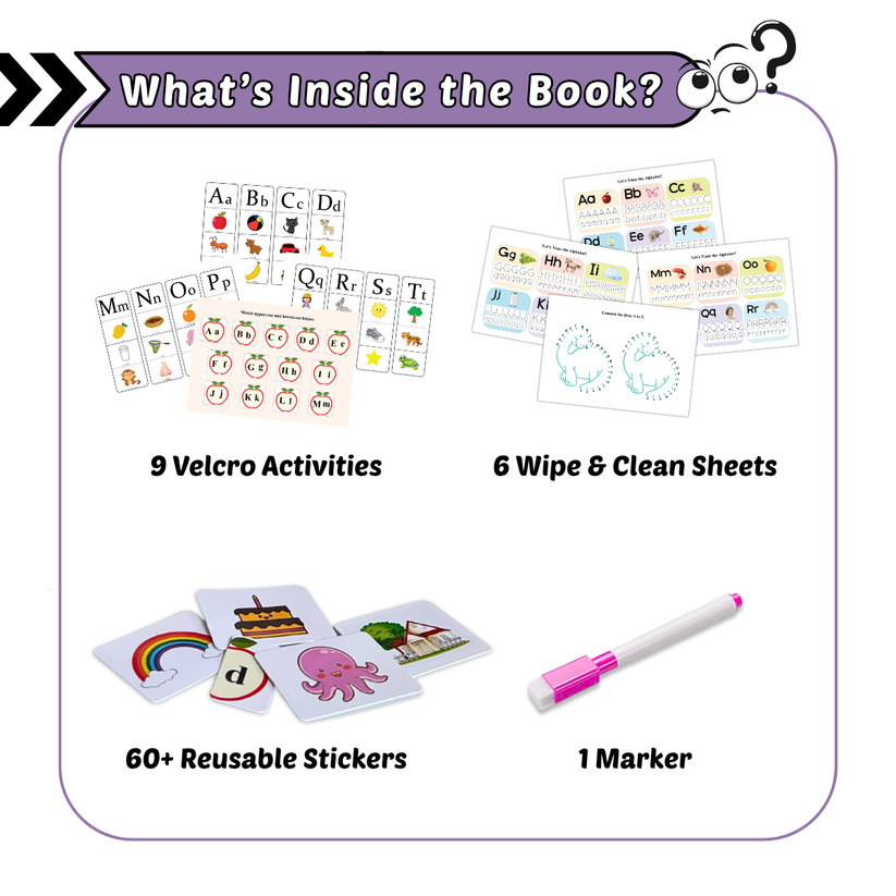 ALPHABET BUSY BOOK (Ages 2 - 5) – Little Minds At Work