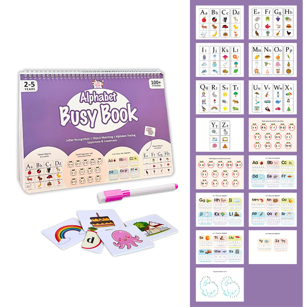 ALPHABET BUSY BOOK (Ages 2 - 5) – Little Minds At Work